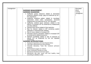 lessonplan on intra cranial presure(icp) | PDF