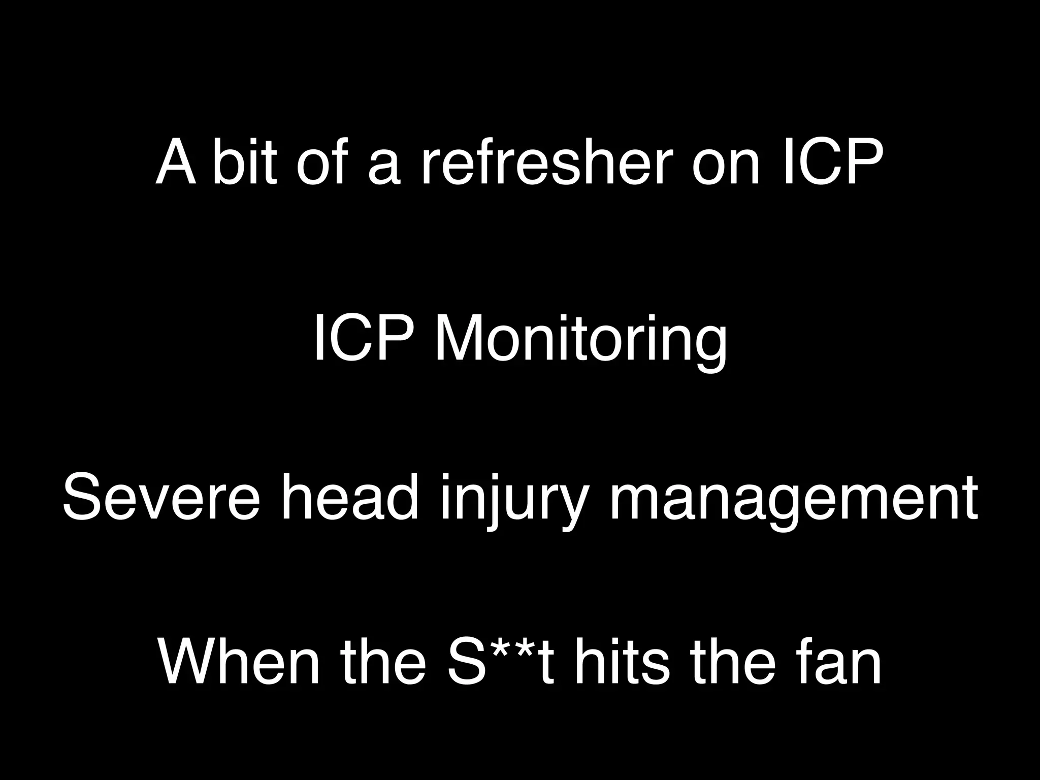 ICP Management in Severe TBI | PDF