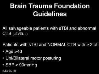 ICP Management in Severe TBI | PDF | Death, Injury, or Military ...