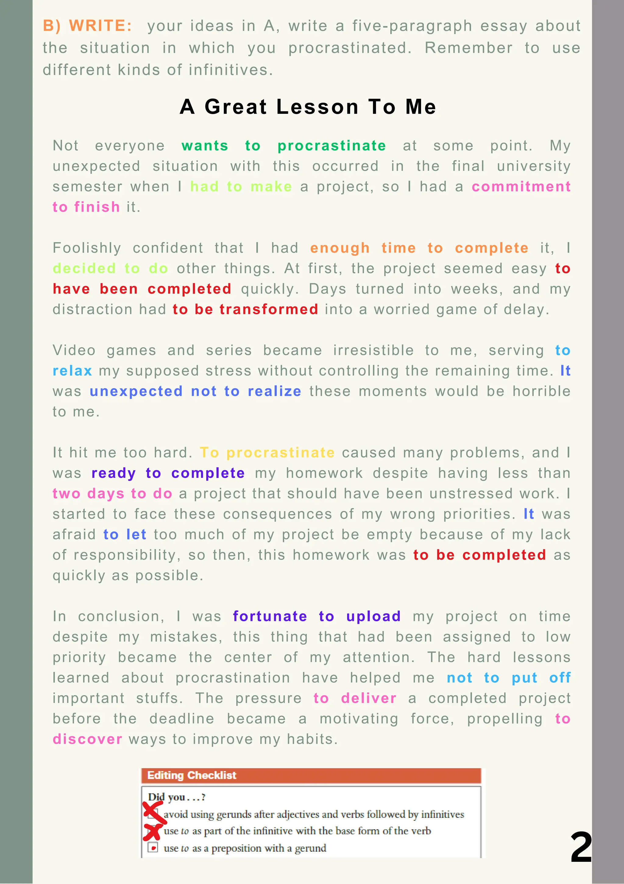 Icpna portfolio advance five about grammar | PDF