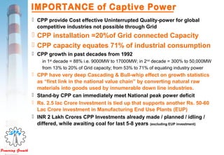 Indian Captive Power Producers Association - Rajiv Agrawal, Secretary ...