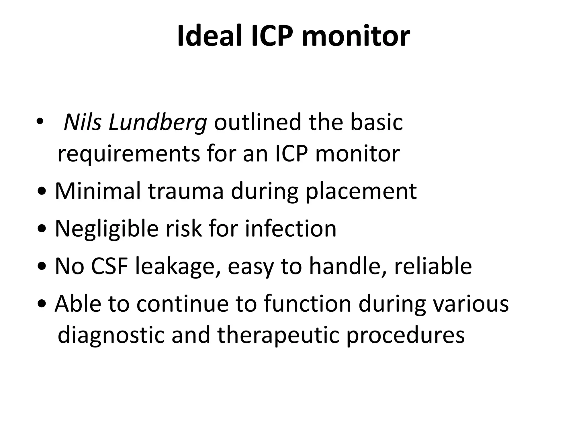 intracranial pressure monitoring | PPTX