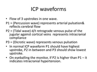 intracranial pressure monitoring | PPTX