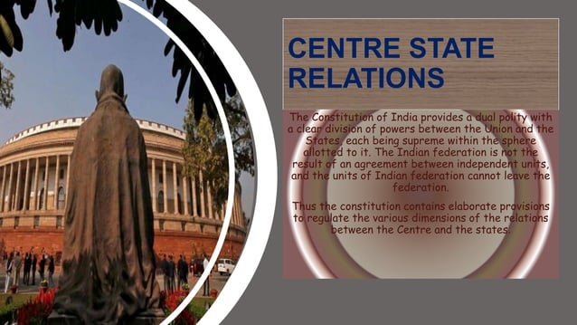 CENTRE STATE RELATIONS.pptx | Civic affairs | Politics