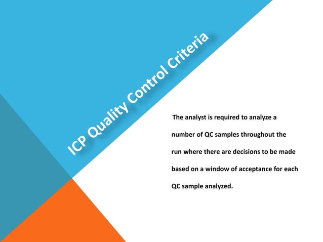 ICP QC protocol | PPTX | Chemistry | Science