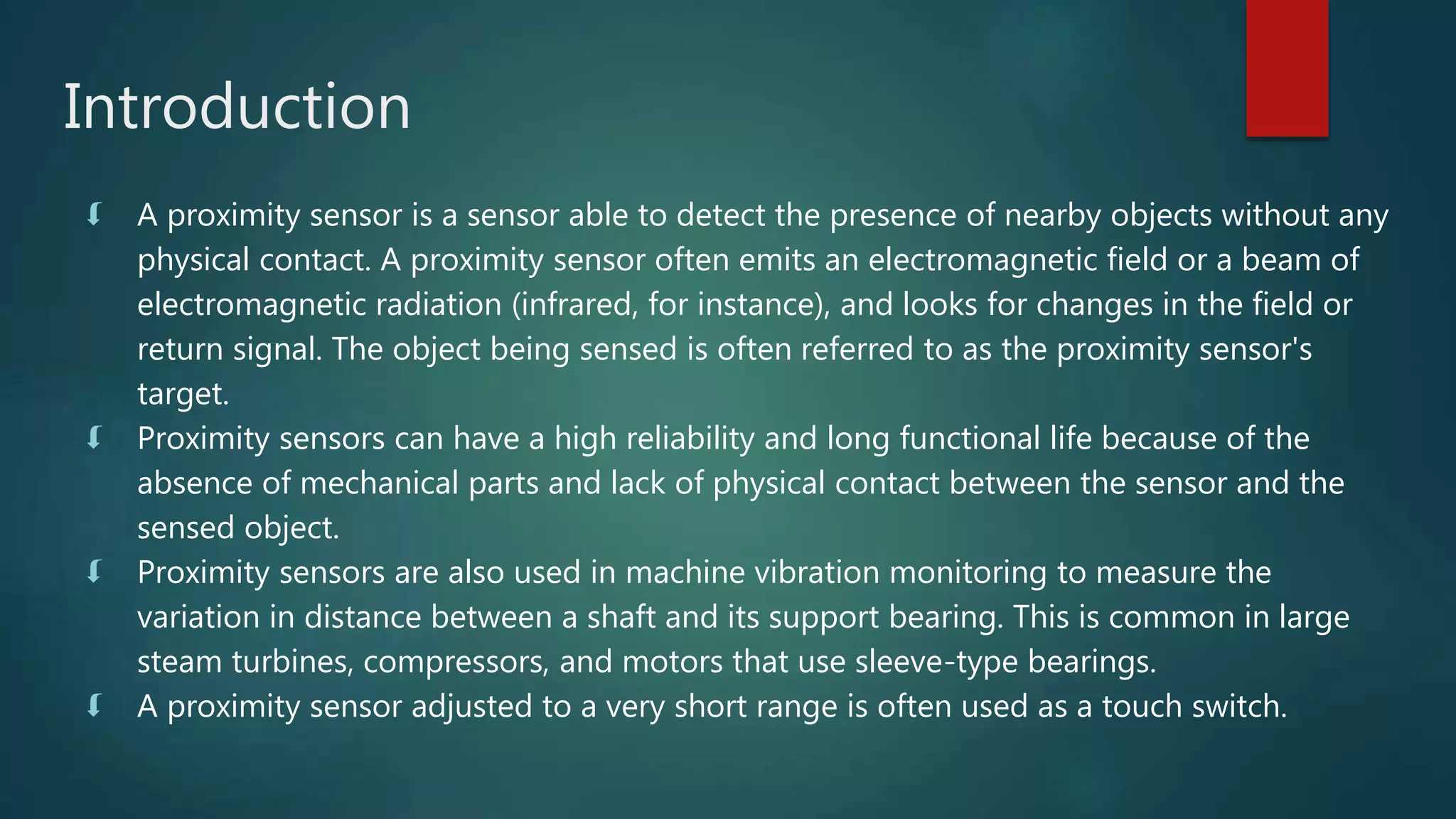 Proximity sensors | PPTX