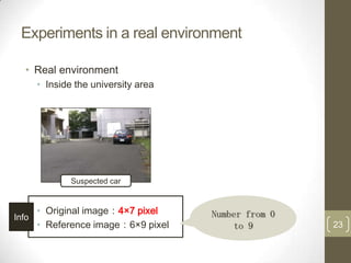 ICPR_IWCF2012_License Plate Reading from a Low Resolution Image | PPTX ...
