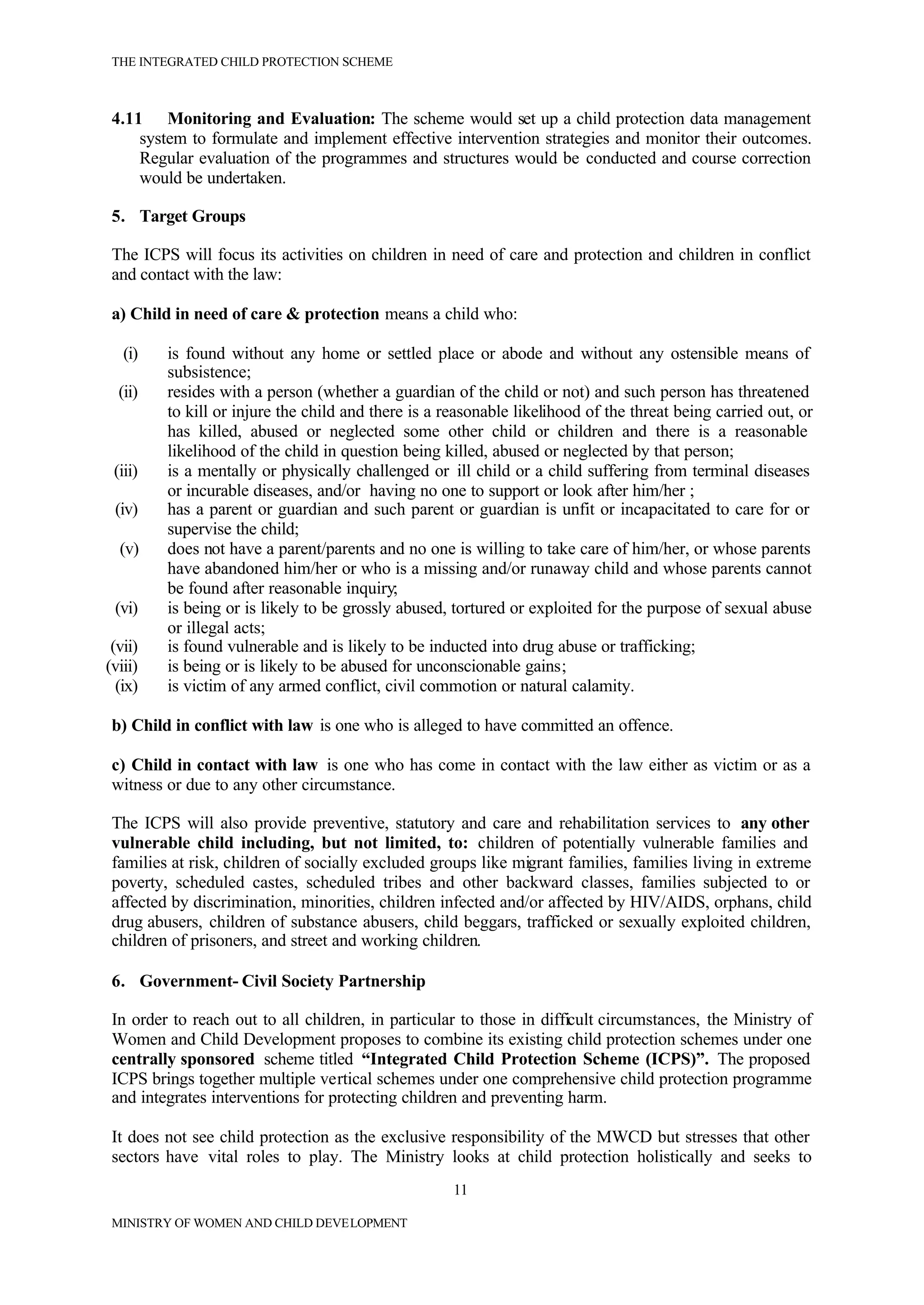 Integrated Child Protection Scheme | PDF