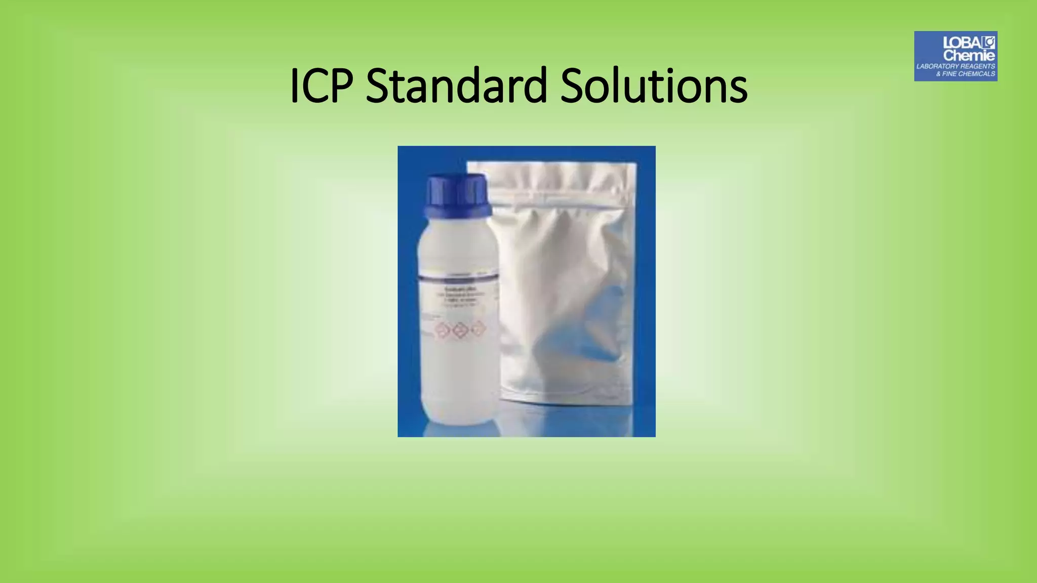 ICP Standard Solutions from Loba Chemie | PPT