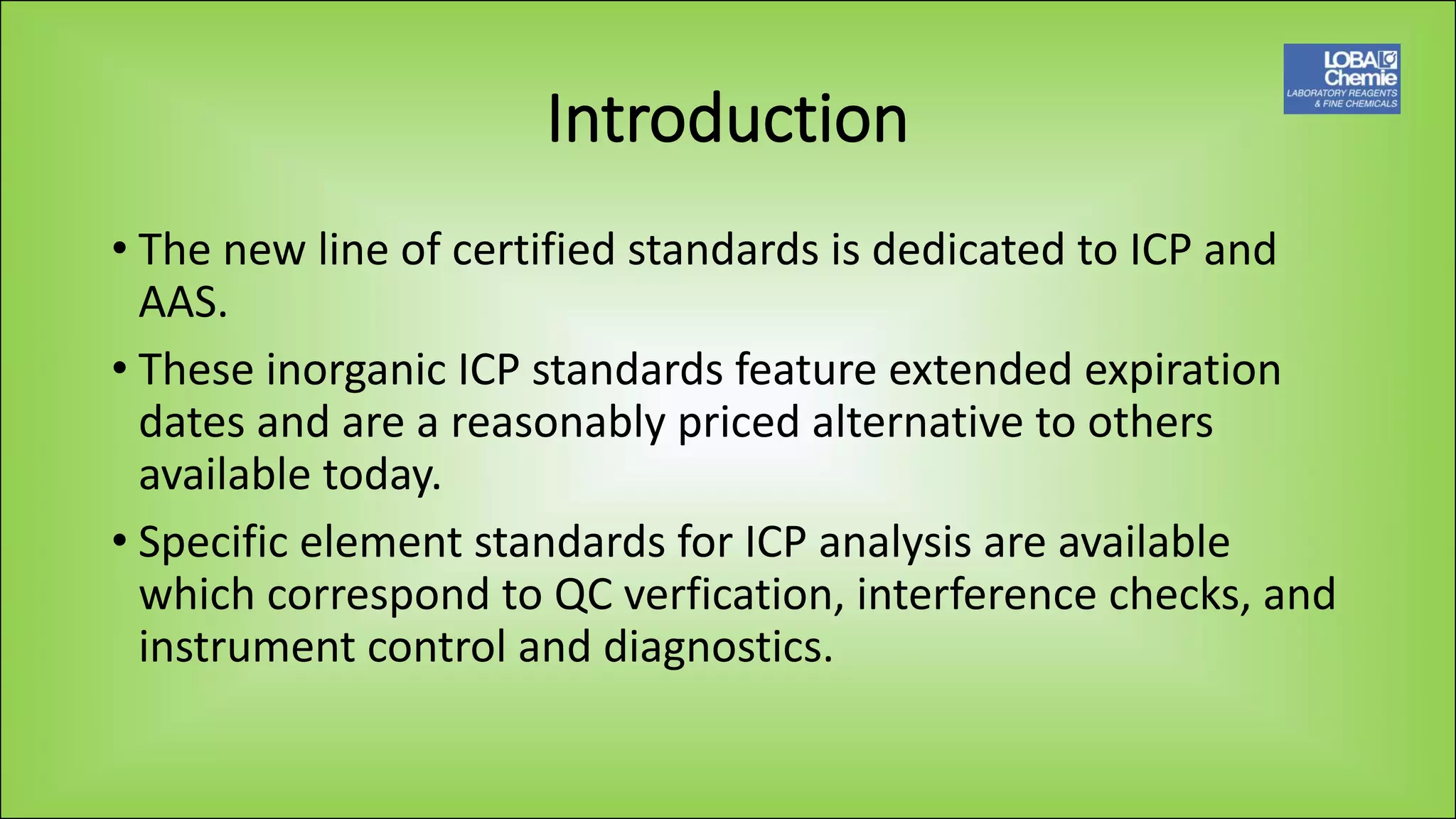 Get ICP Standard Solutions from Loba Chemie | PDF