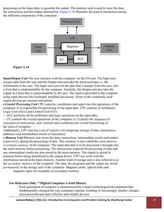Introduction to Computer UNIT 1 notes.pdf