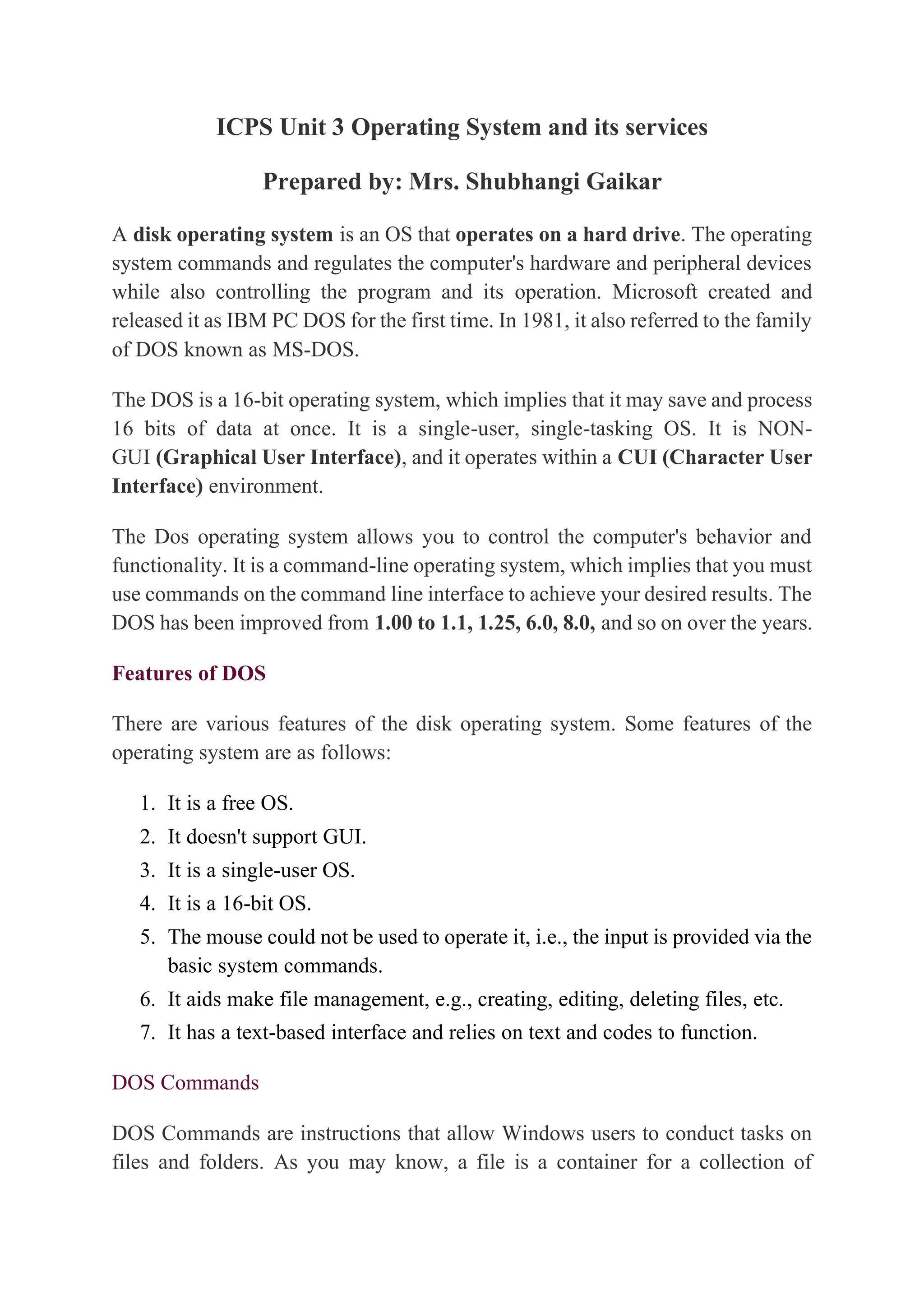 ICPS operating system and services Unit 3 Notes .pdf