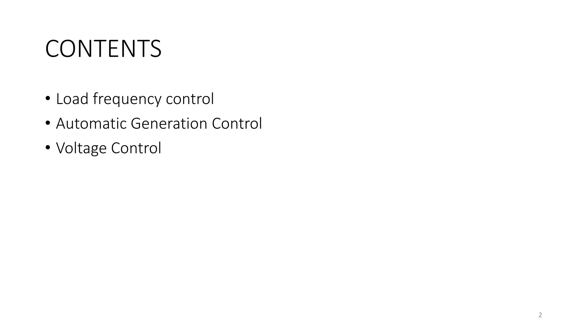 LOAD FREQUENCY AND VOLTAGE GENERATION CONTROL | PPTX