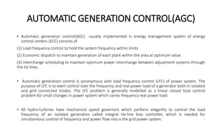 LOAD FREQUENCY AND VOLTAGE GENERATION CONTROL | PPTX