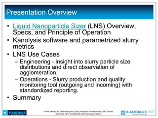 ICPT CMPUG 2018 Kanomax FMT A New Method for Determining of Particles ...