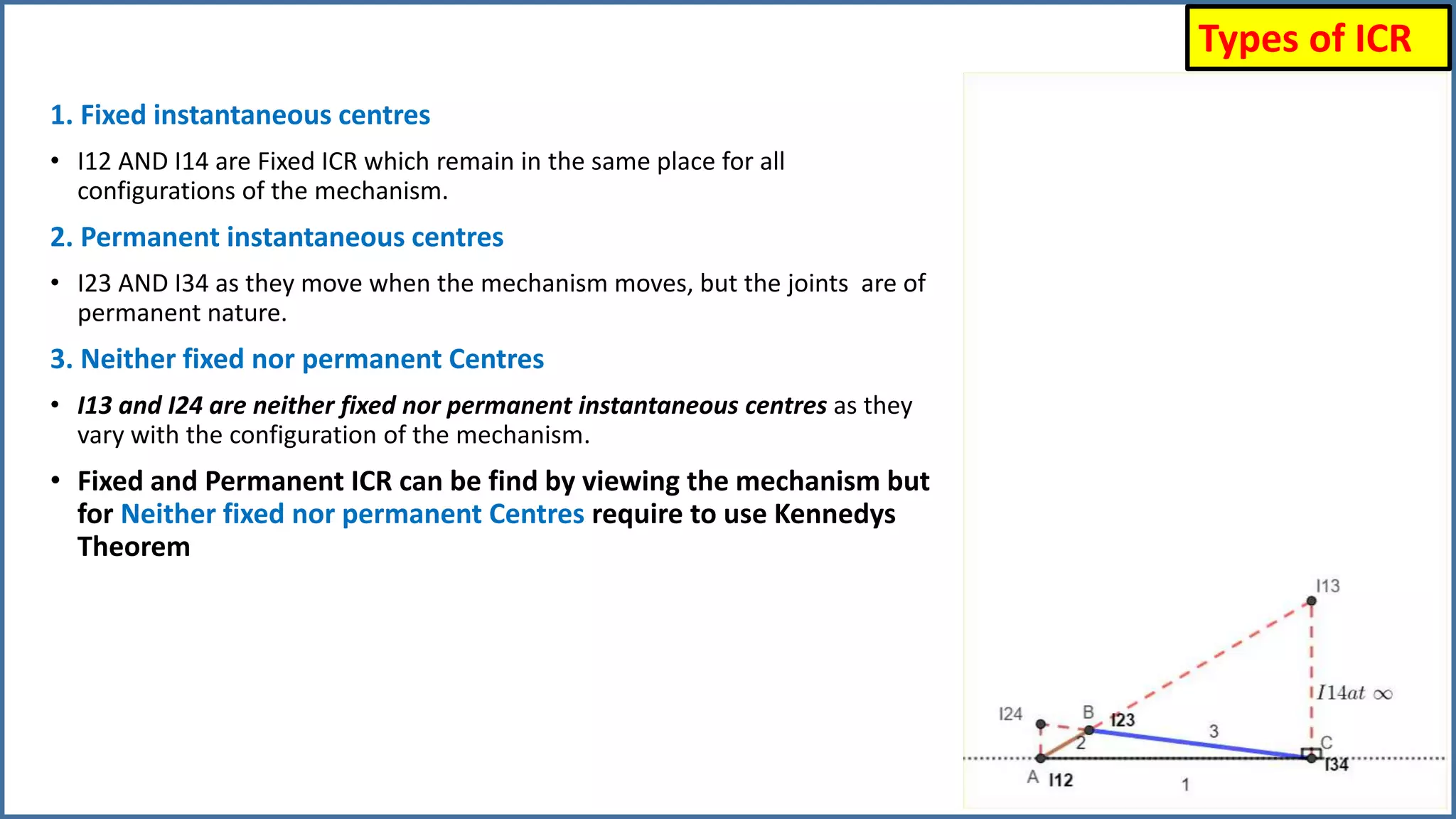 Basics of Instantaneous Center rotation | PPTX