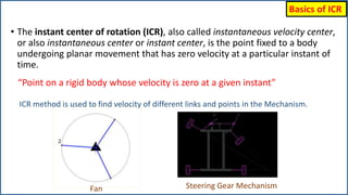 Basics of Instantaneous Center rotation | PPTX