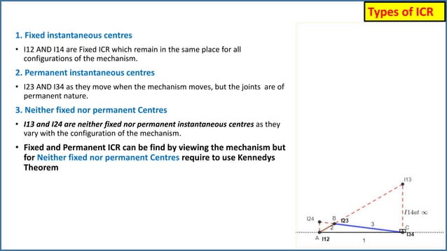 Basics of Instantaneous Center rotation | PPTX