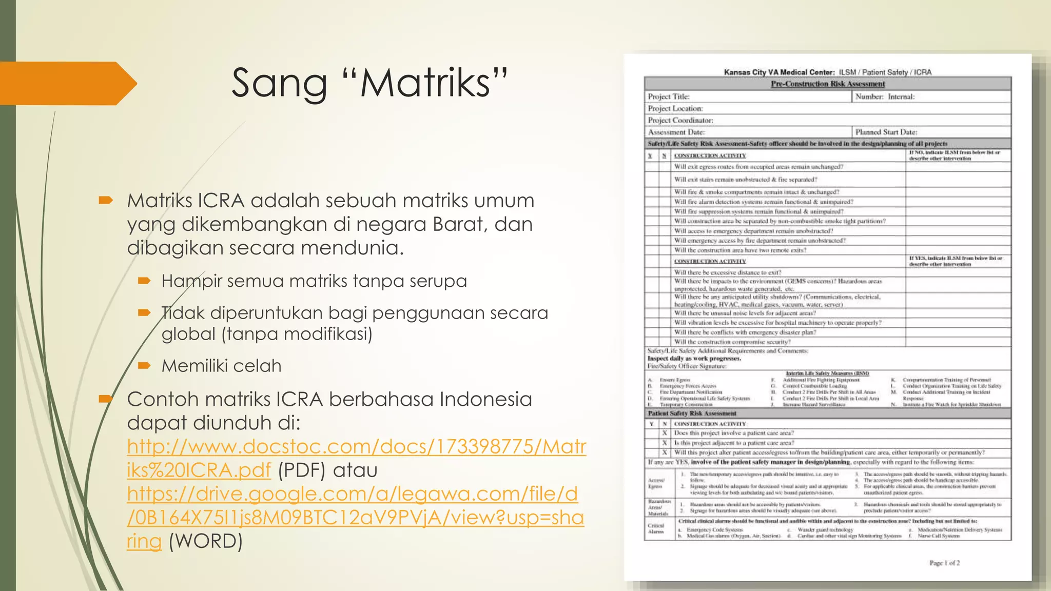 Pengantar Aplikasi ICRA bagi PPI di Rumah Sakit | PPTX