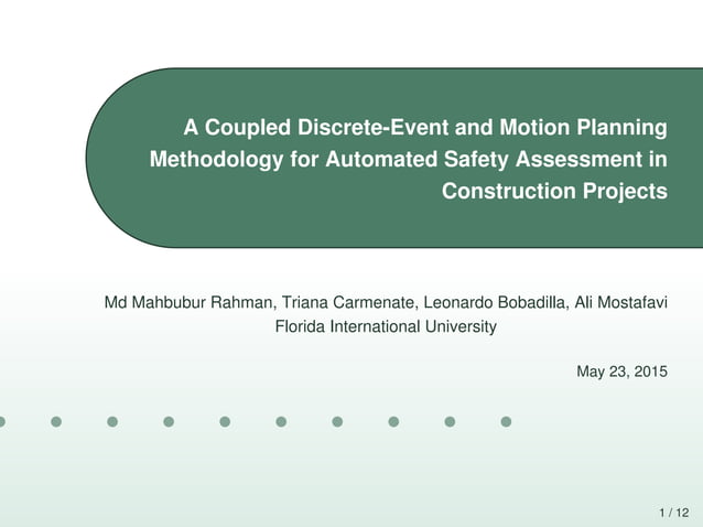 A Coupled Discrete-Event and Motion Planning Methodology for Automated ...