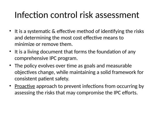 INFECTION CONTROL RISK ASSESSMENT - how to do it (4).pptx