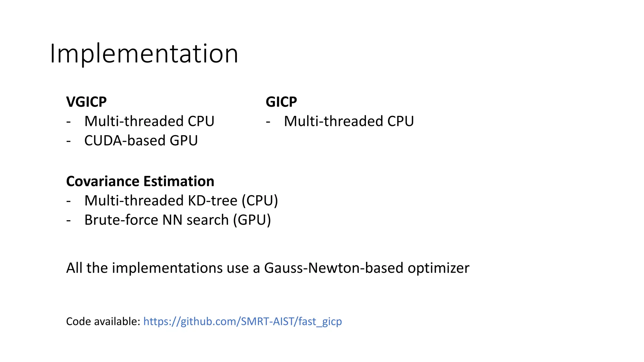 Voxelized GICP for Fast and Accurate 3D Point Cloud Registration [ICRA2021] | PDF