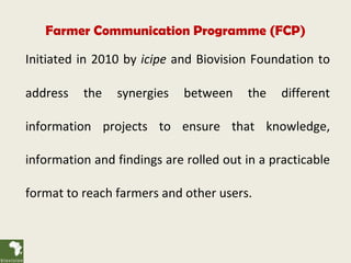 Farmer Communication Programme in Africa | PPT