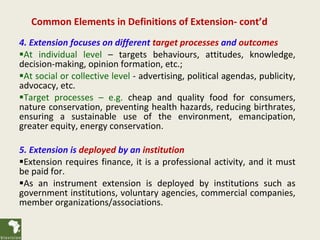 Farmer Communication Programme in Africa | PPT