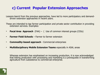 Farmer Communication Programme in Africa | PPT