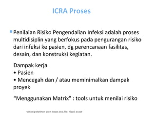 ICRA Renovasi Pelatihan Dasar Pencegahan dan Pengendalian Infeksi | PPT