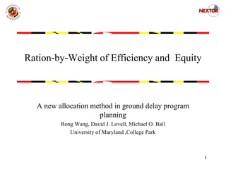 Ration-by-Weight of Efficiency and Equity | PPT