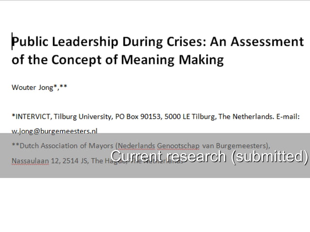 ICRCC 2017 Breakout session Wouter Jong | PPT