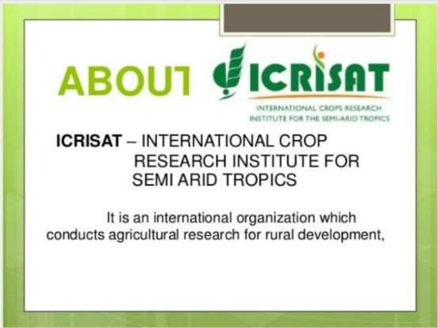 ICRISAT | PPT