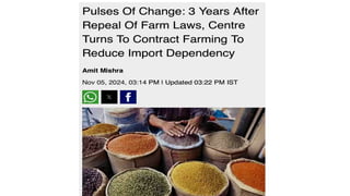 ICRISAT Seed System by Dr MS Basu - 08.11.2024 | Agriculture | Industries