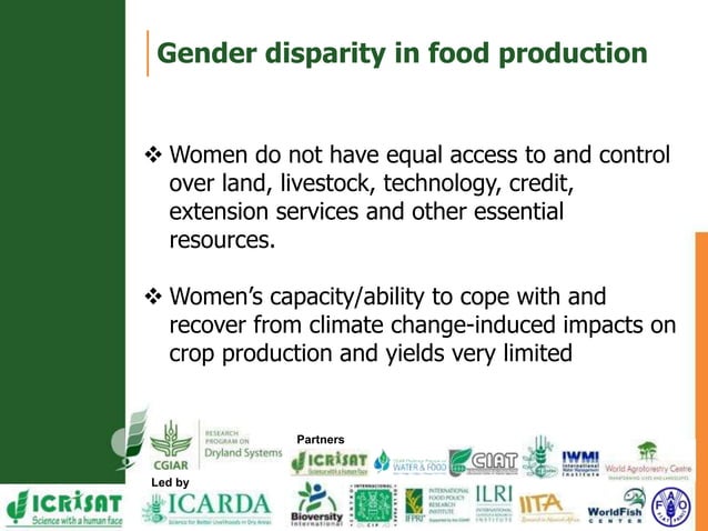 Gender Research Strategy for Dryland Systems in South Asia | PPT | Free Download