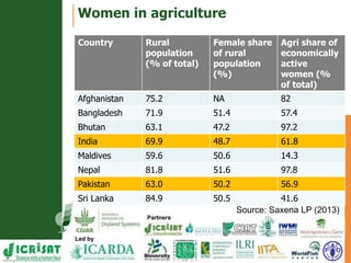 Gender Research Strategy for Dryland Systems in South Asia | PPT