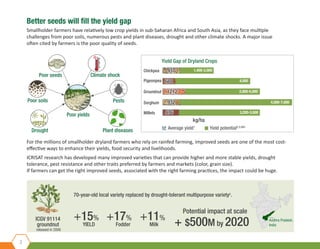 ICRISAT Seed Systems: Seed Systems: Models & Lessons Learned. | PDF
