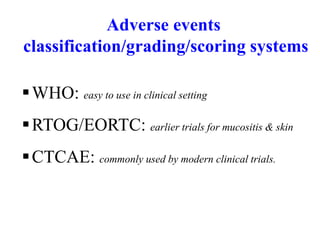 Management of Radiation Toxicity in H & N | PPTX