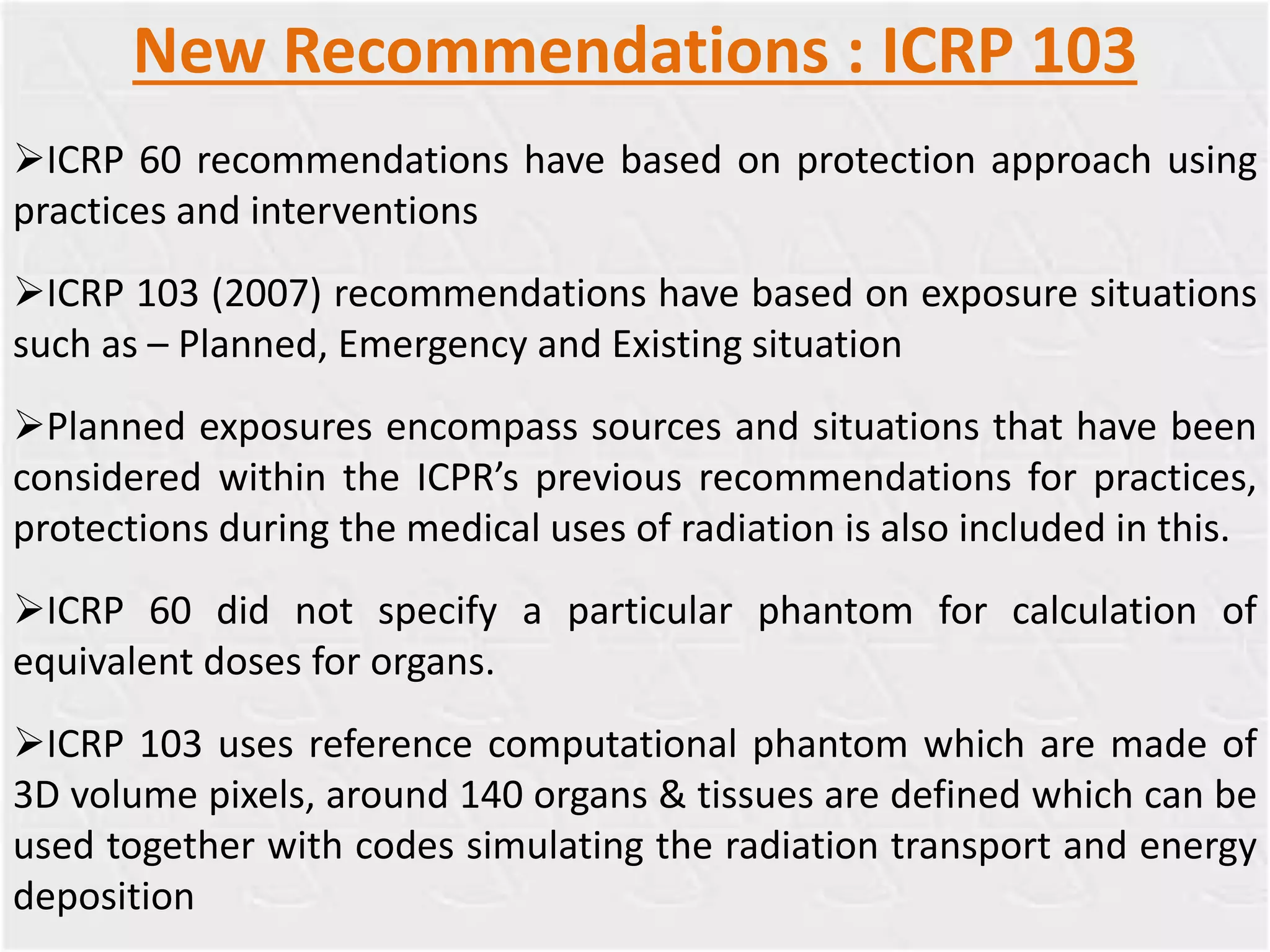 Icrp60 | PPTX