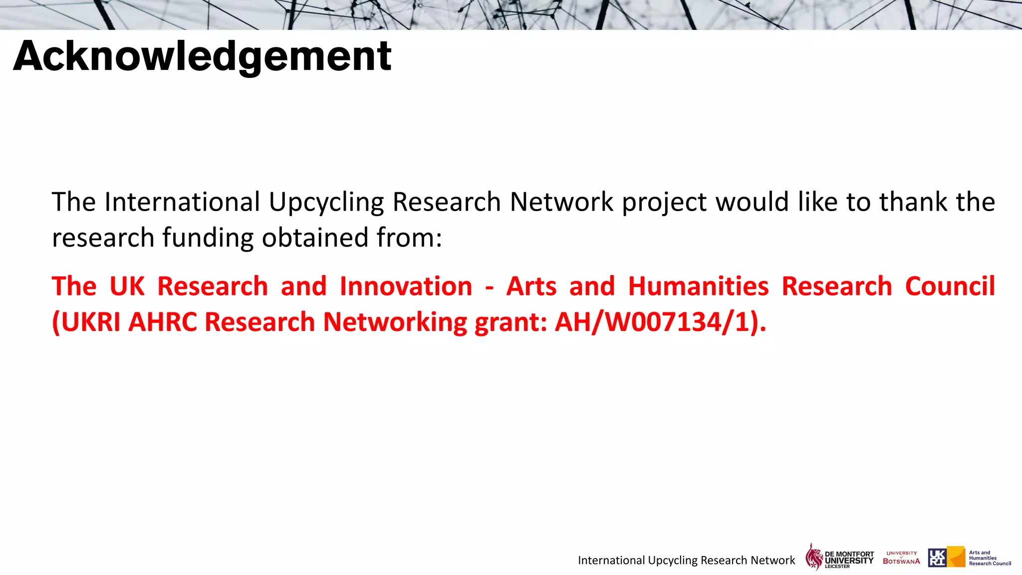 Promoting Upcycling through an International Research Network | PDF