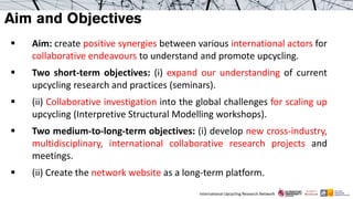 Promoting Upcycling through an International Research Network | PDF