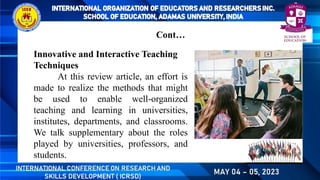 PHYSICAL EDUCATION AND SPORTS AN INNOVATIVE TEACHING-LEARNING ...