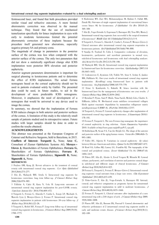 A Tomografia e o Implante de Anel de Ferrara | PDF