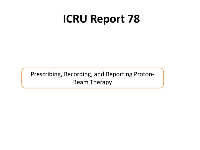 ICRU CONCEPT | PPTX | Medical Tests | Medical Health