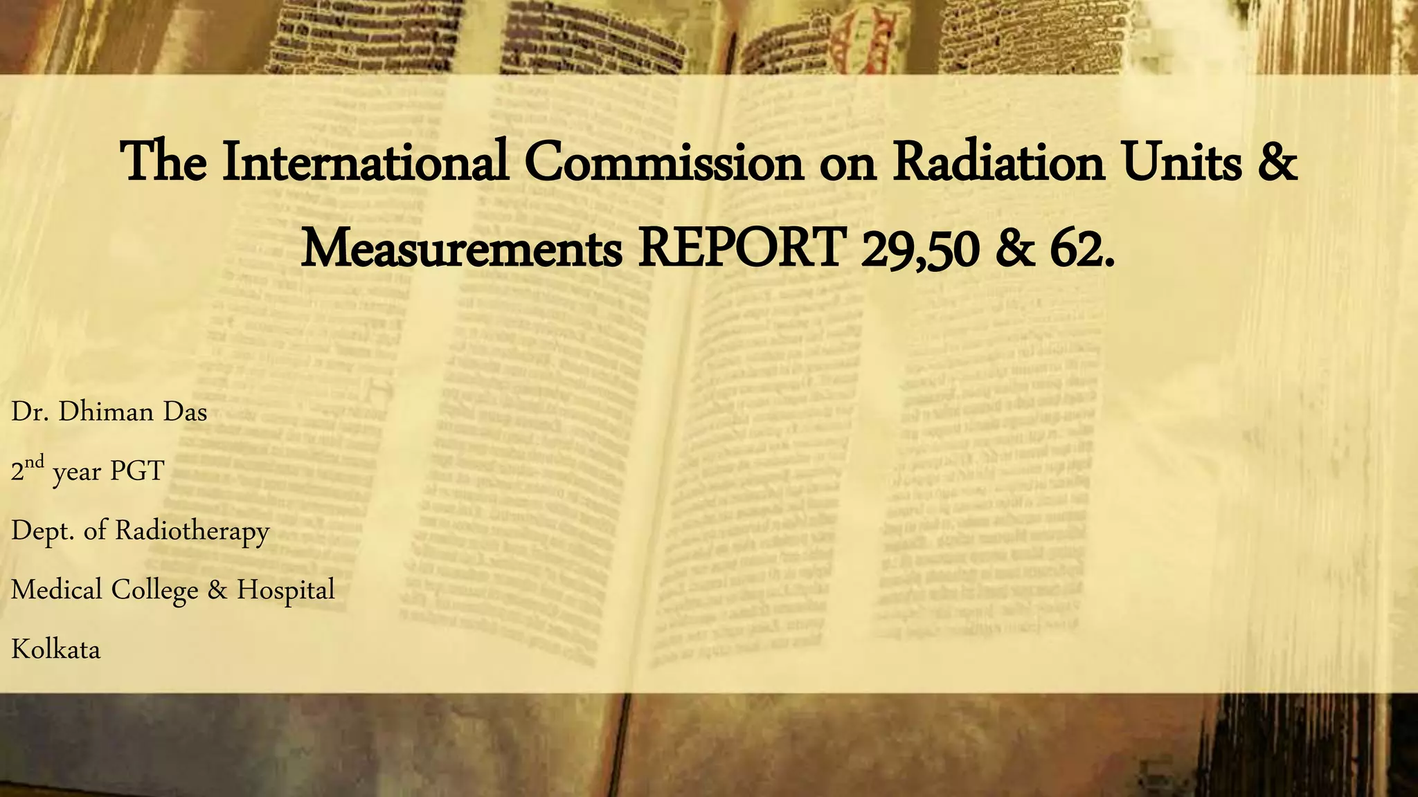 Icru 29,50 &62 | PPTX