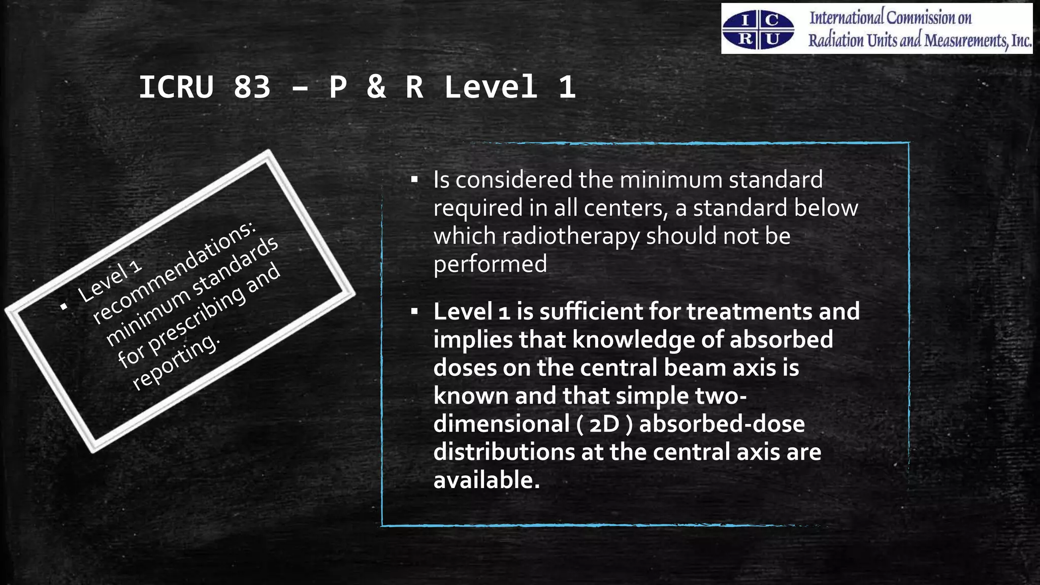 ICRU 83 report on dose prescription in IMRT | PPTX
