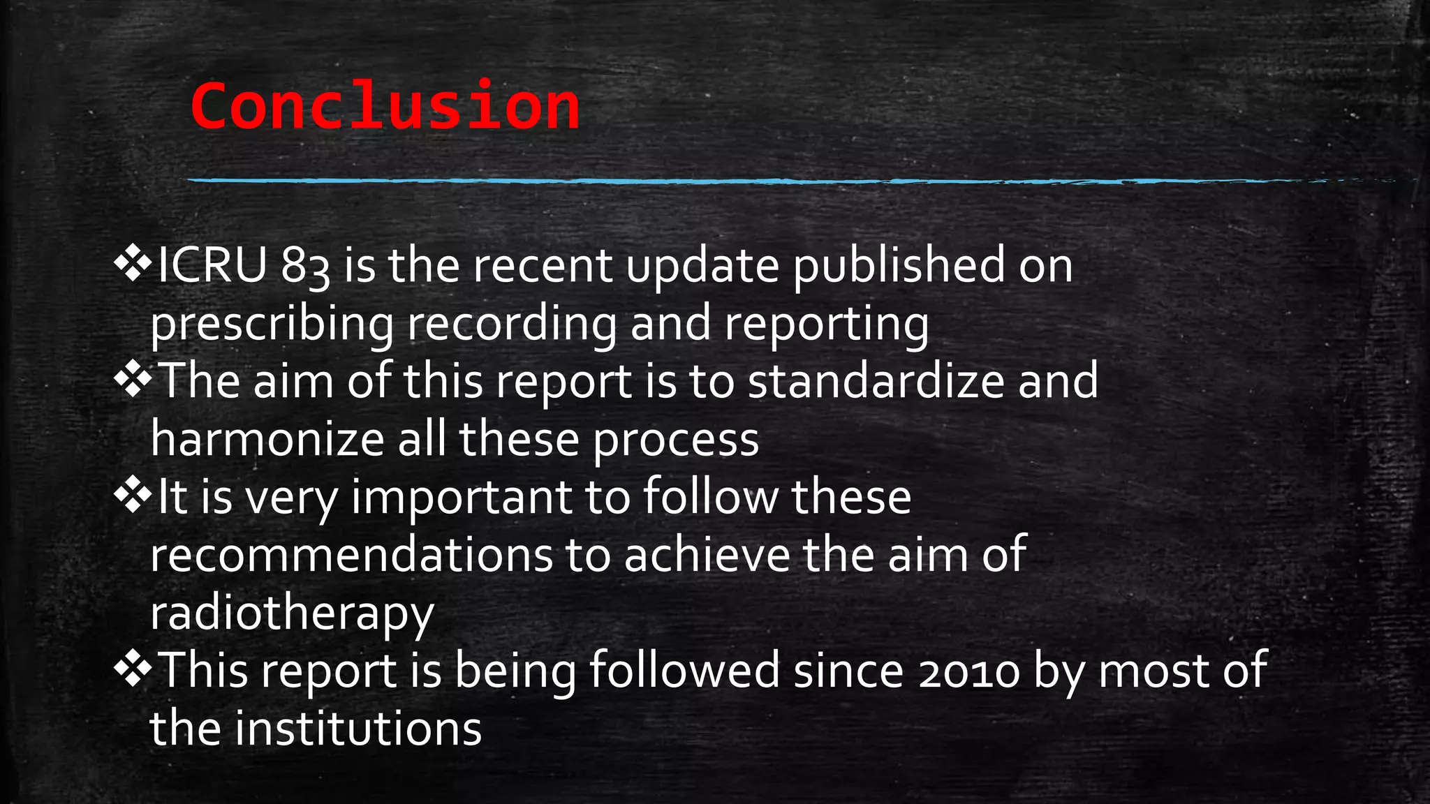 ICRU 83 report on dose prescription in IMRT | PPTX