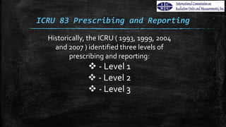 ICRU 83 report on dose prescription in IMRT | PPTX