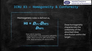 ICRU 83 report on dose prescription in IMRT | PPTX