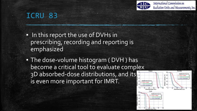 ICRU 83 report on dose prescription in IMRT | PPTX | Cancer | Diseases and Conditions